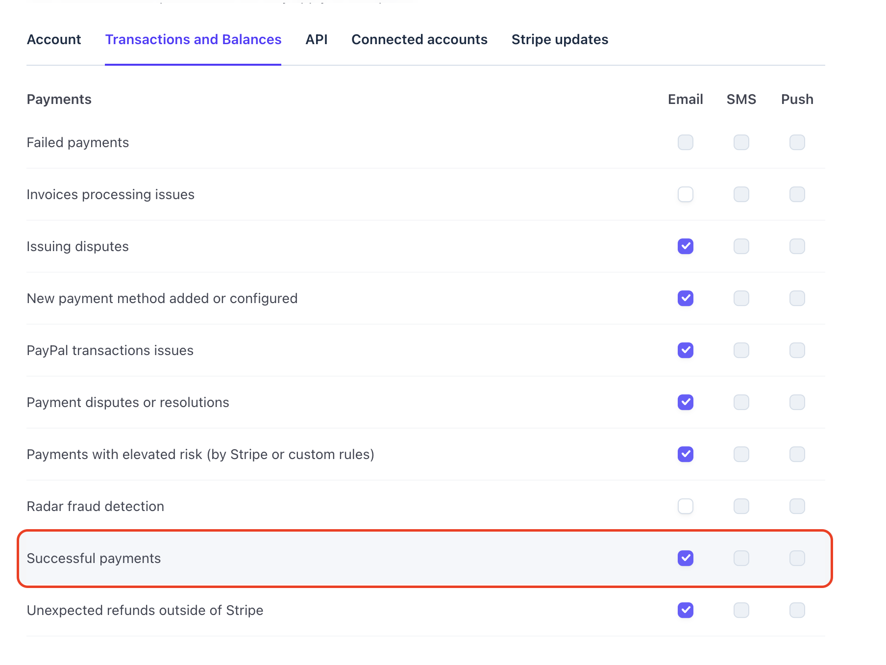 Stripe Accounts: Managing Your Stripe Email Notifications – Groupable ...